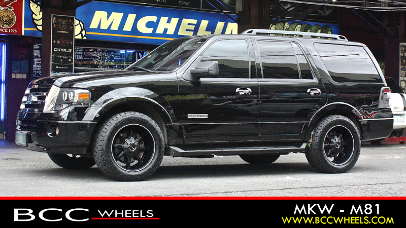 Ford Expedition with 20 Inch MKW OFF Road - M81 Matte Black with Lip ...