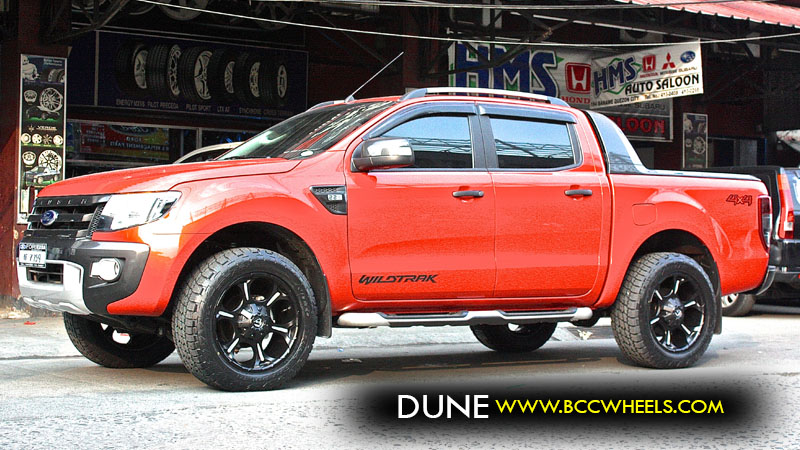 Ford Ranger ith 20 Inch FUEL OFF Road - Dune - Matte Black Milled ...