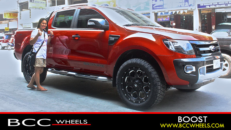 Ford Ranger with 20 Inch FUEL OFF Road - Boost Matte Black with Milled ...